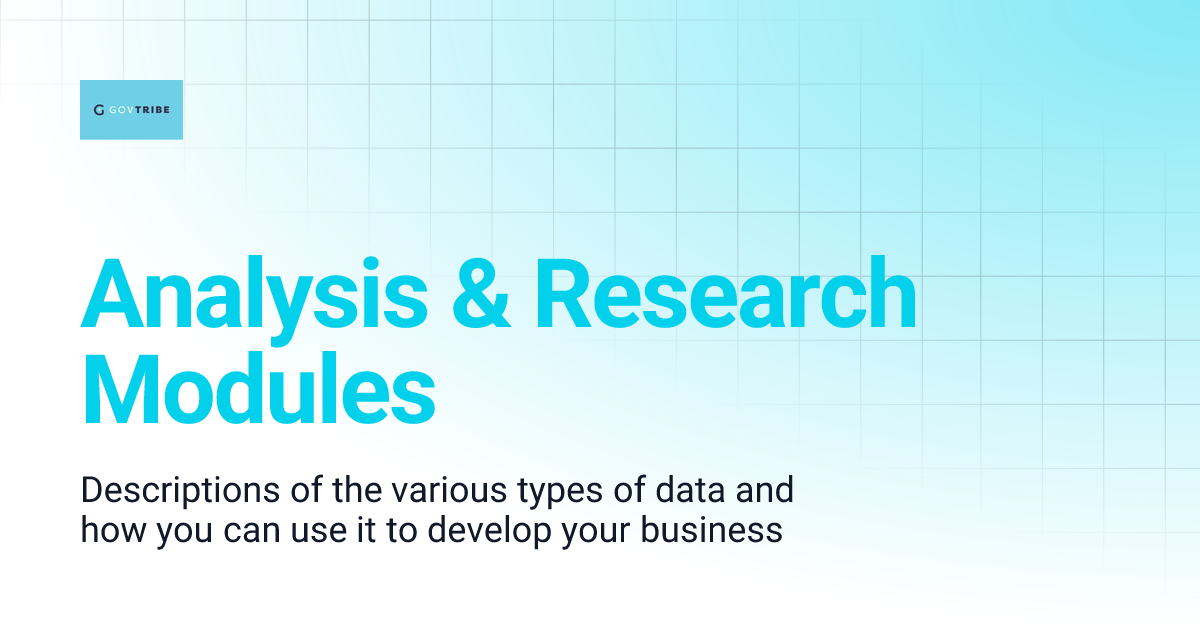 Analysis & Research Modules | User Guide