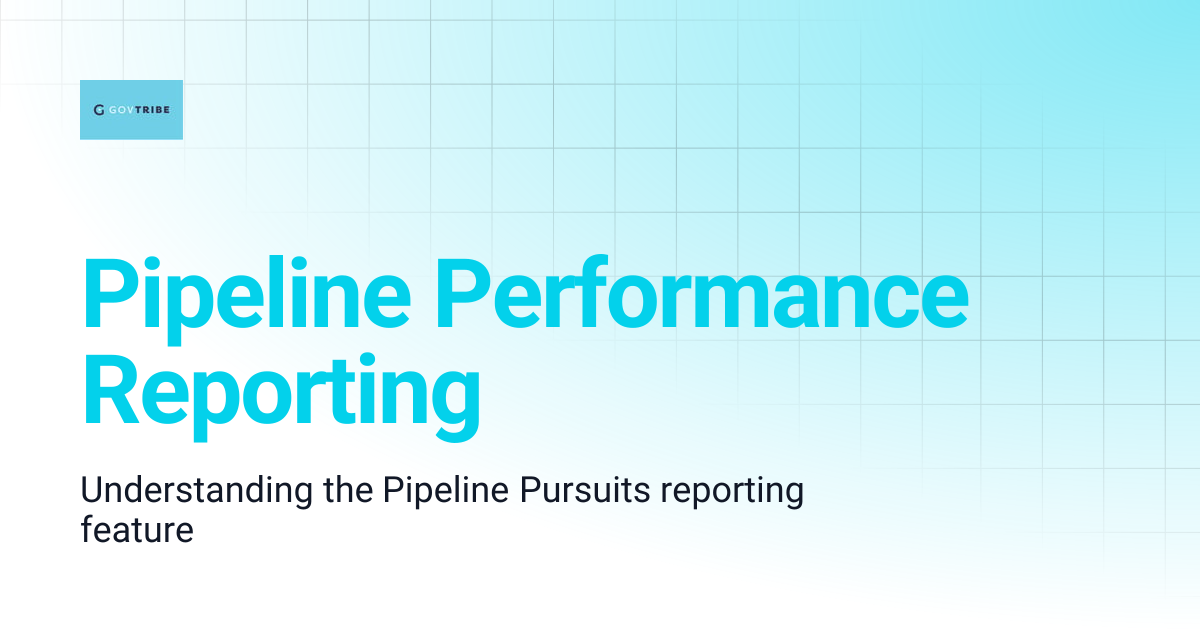 Pipeline Performance Reporting | User Guide