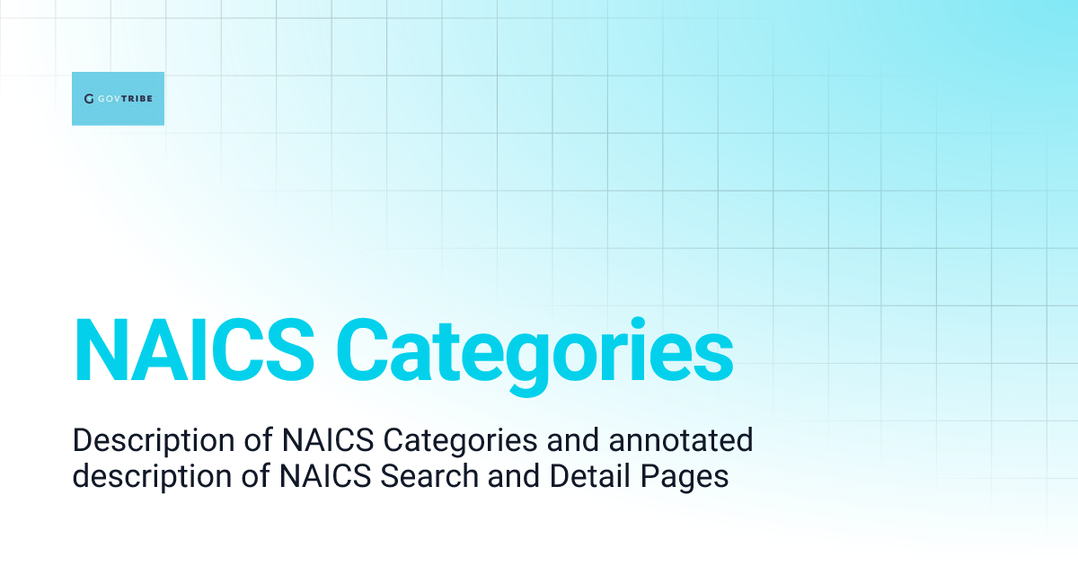 NAICS Categories | User Guide