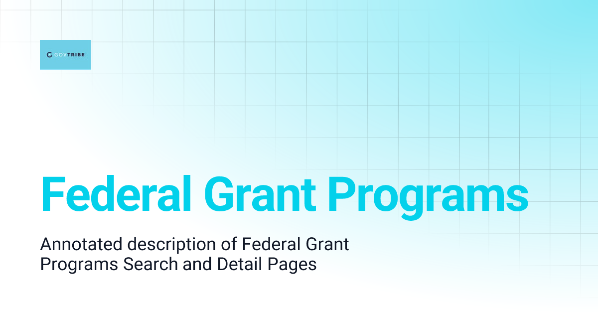 Federal Grant Programs | User Guide
