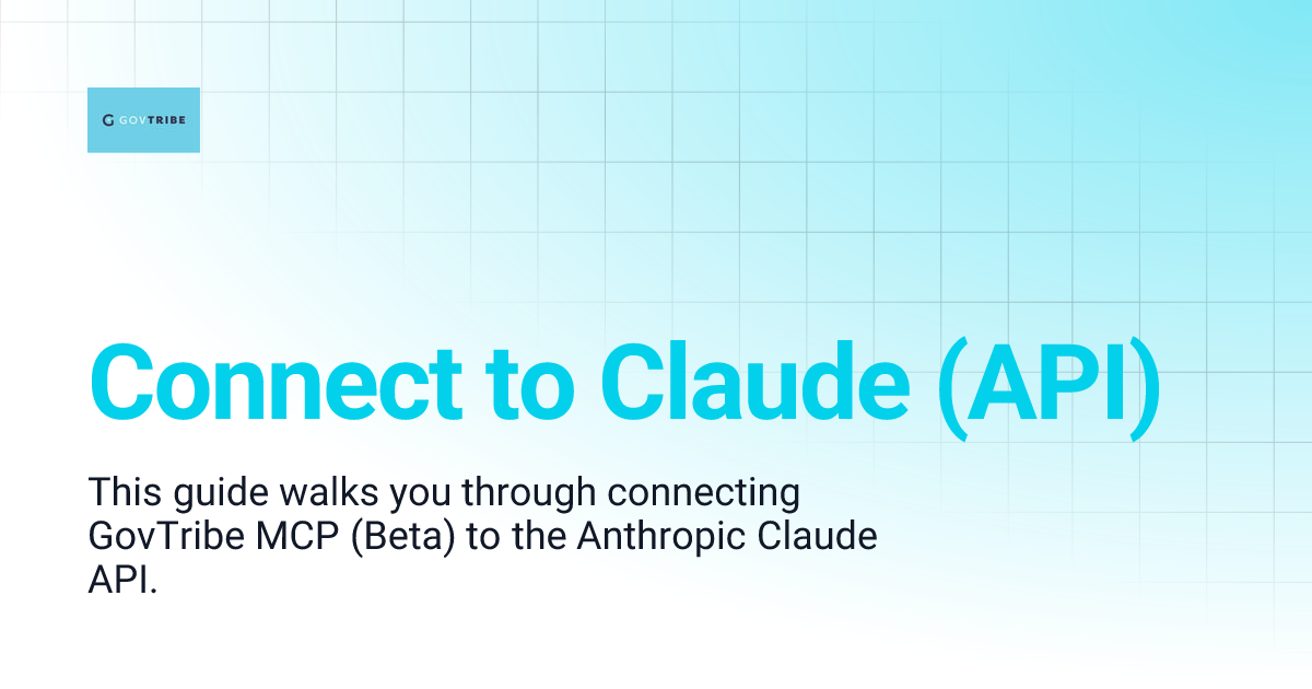 Connect to Claude (API) | User Guide