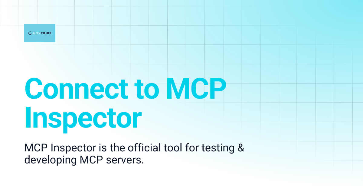 Connect to MCP Inspector | User Guide